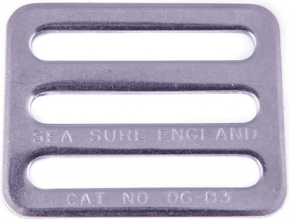 Sea Sure 4 bar S/S Flat Buckle for 40mm Webbing – Vela Sailing Supply