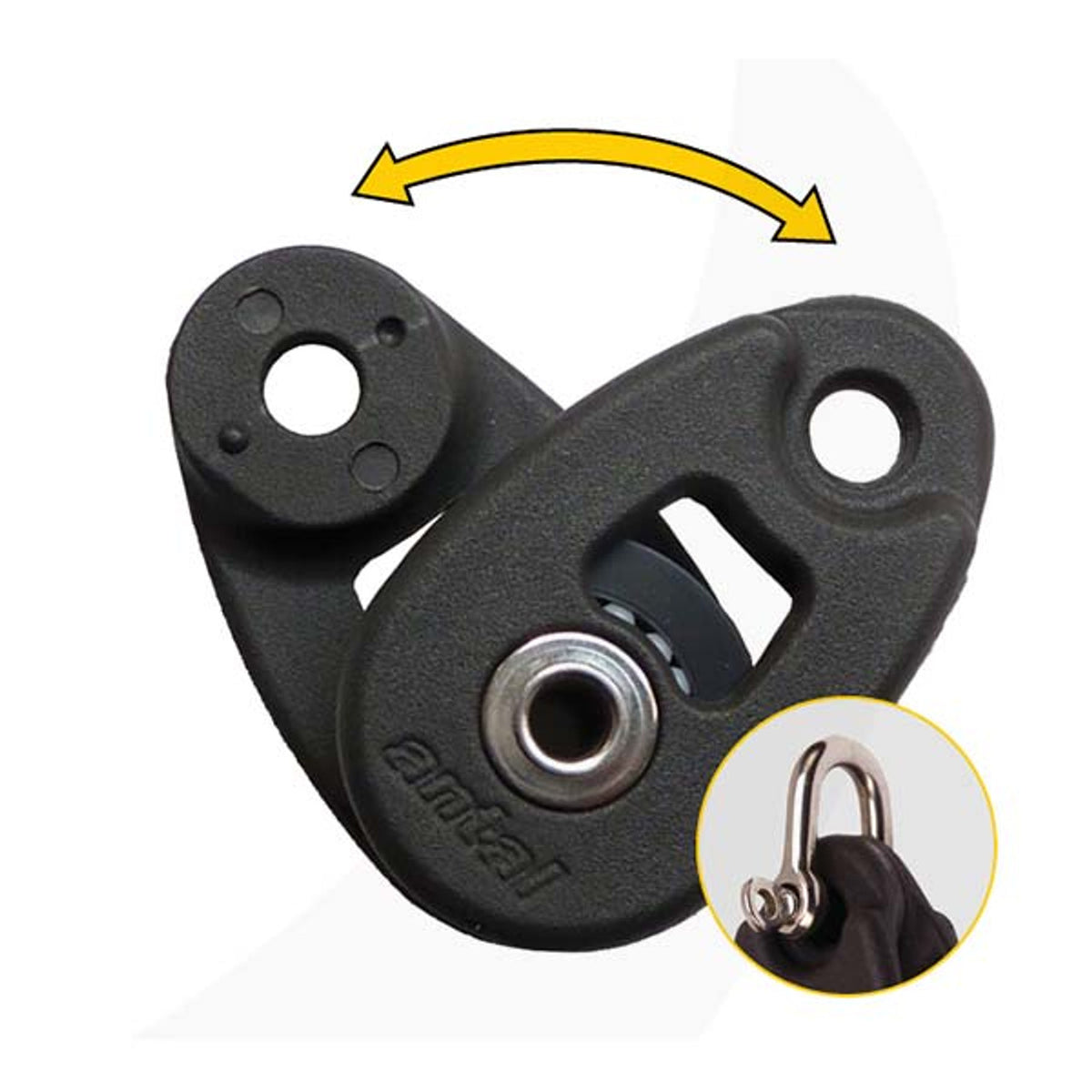 Antal 32mm Mini Snatch Block for 5mm Shackle – Vela Sailing Supply