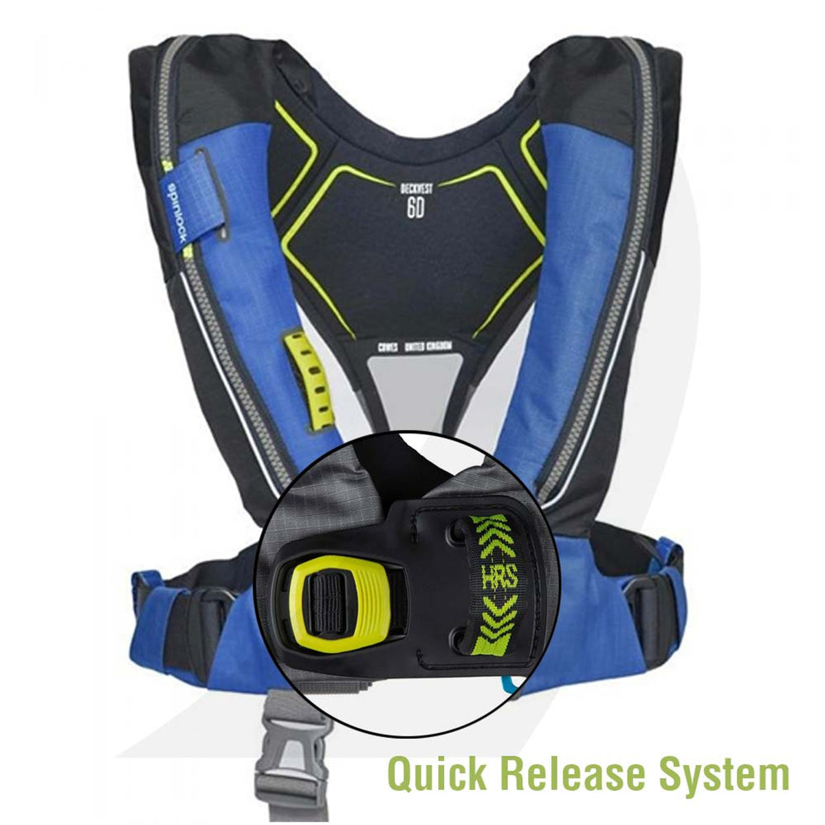 Spinlock Deckware Lifejacket Harness 6D 170N Pacific Blue – Vela ...