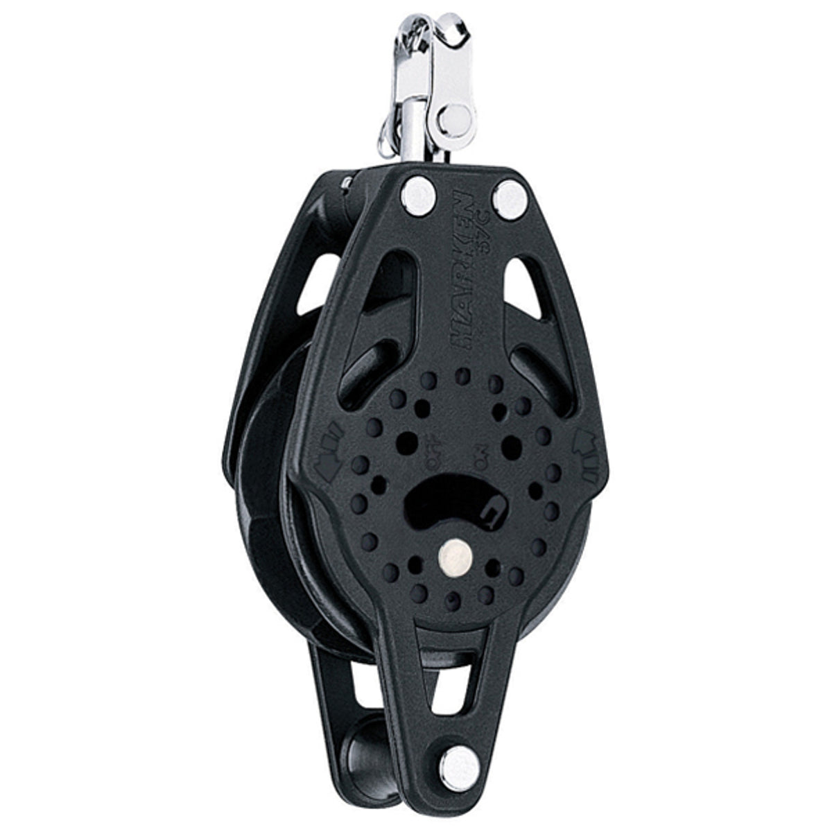 Harken 57mm Carbo Ratchet Block w/Becket – Vela Sailing Supply