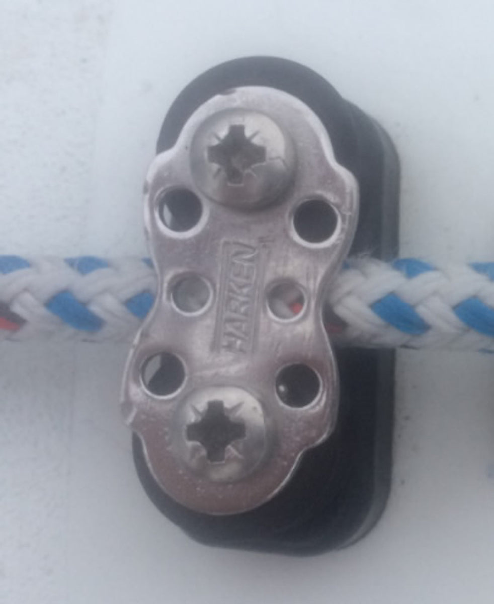 VX One (Harken) Jib Sheet Dual Sheave Fairlead (H-36654A, 2 x 415, H ...
